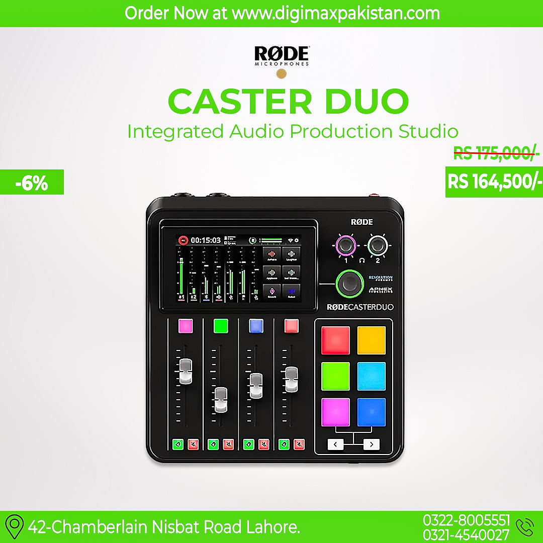 RODE Caster Duo Integrated Audio Production Studio – DigiMax Pakistan