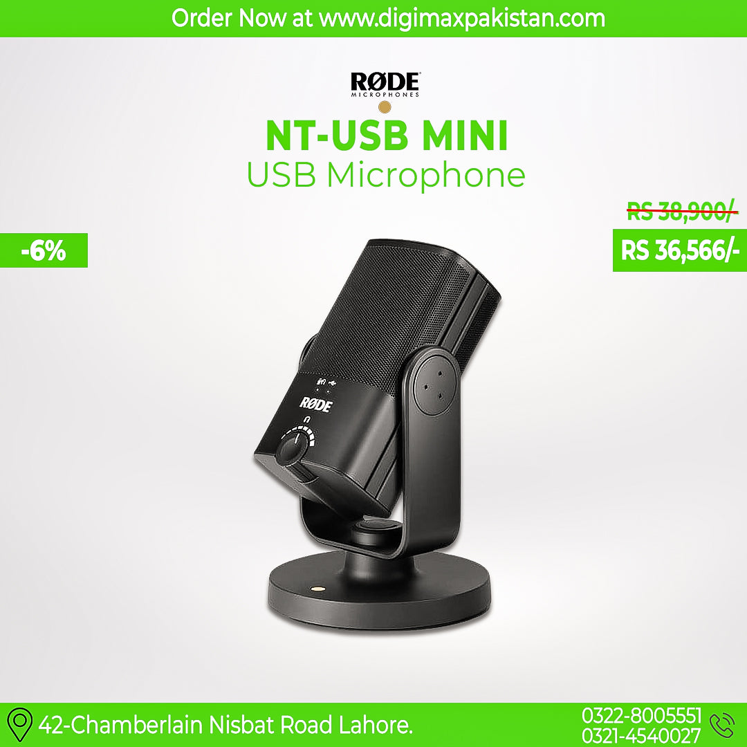 Rode NT-USB Mini USB Microphone – DigiMax Pakistan